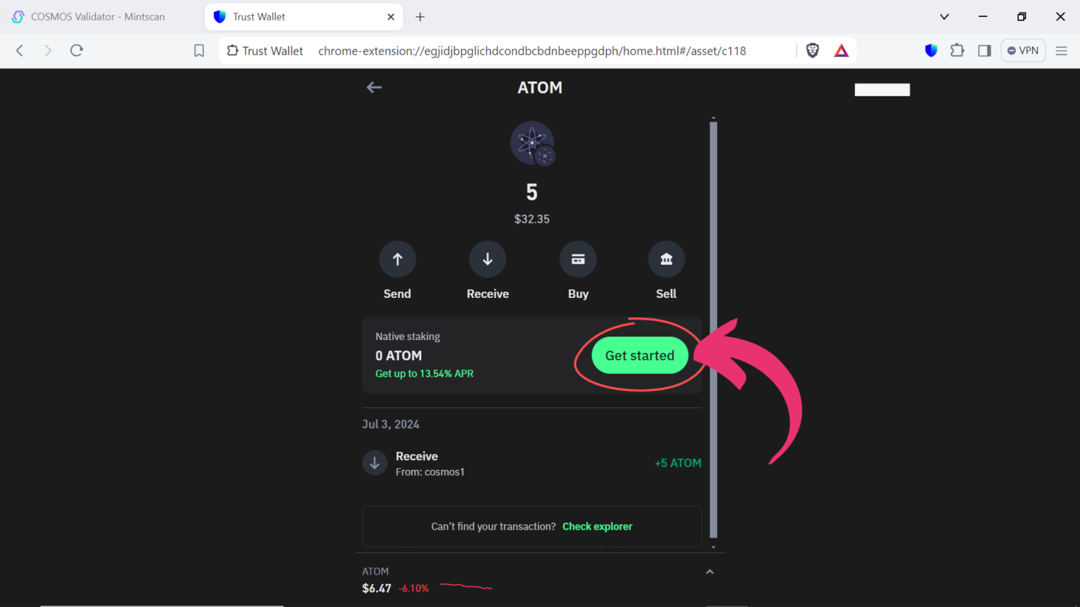 Stake Cosmos ATOM using Trust Wallet - Blocks United